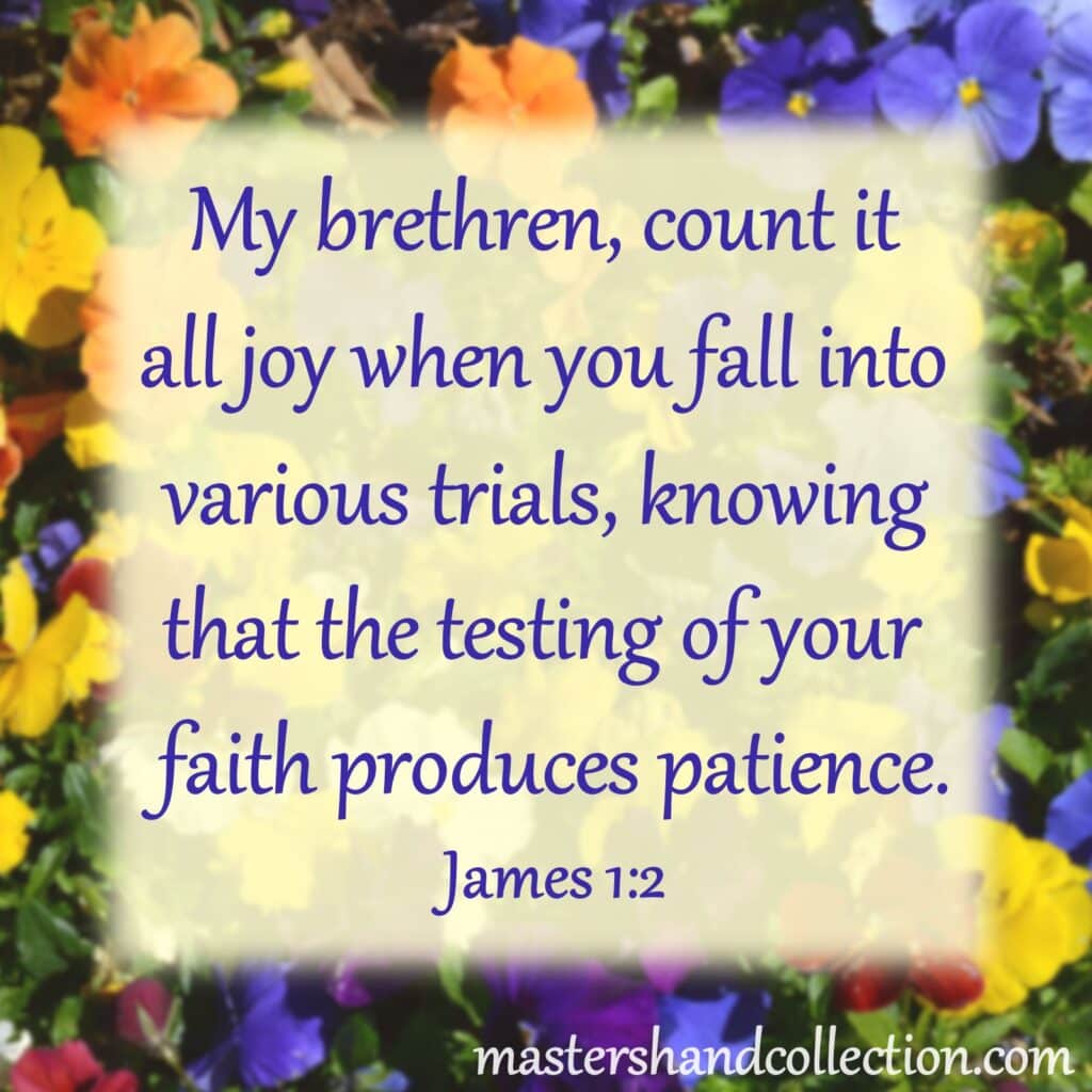 Count It All Joy James 1:2 Free Printable Bible Verse Art - Master's ...
