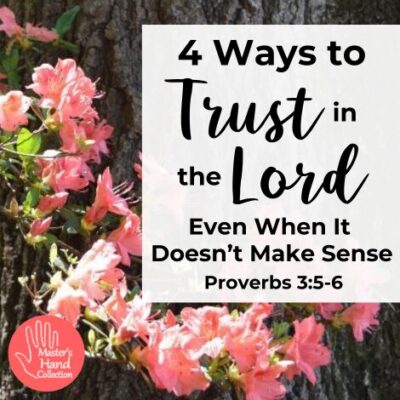 4 Ways to Trust in the Lord Proverbs 3:5-6 Devotional - Master's Hand ...
